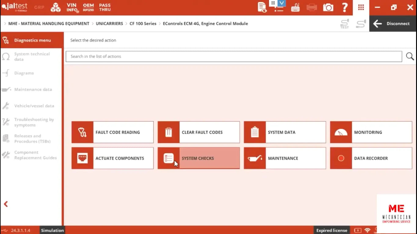 UniCarriers Diagnostic Software